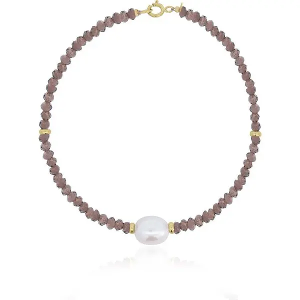 THE LOVERY FINE JEWELRY Bead Pearl Bracelet - Smoky Quartz