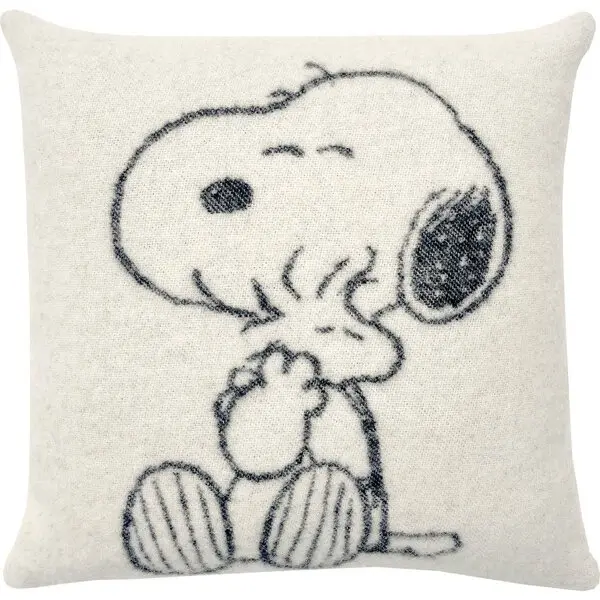 MAISON DEUX Peanuts Cushion Cover - White