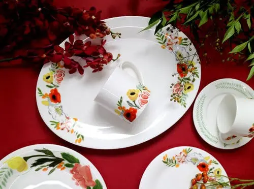 TWIG NEW YORK Language Of Flowers Oval Platter