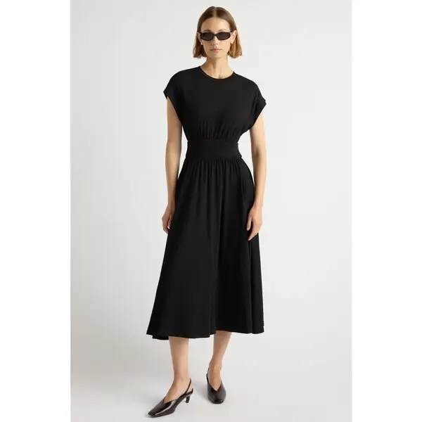 Modern Citizen Prima Jersey Midi Dress - Black