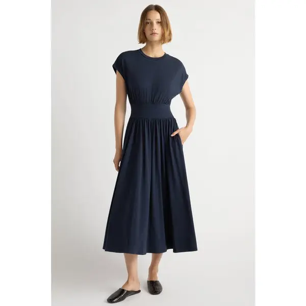 Modern Citizen Prima Jersey Midi Dress - Navy