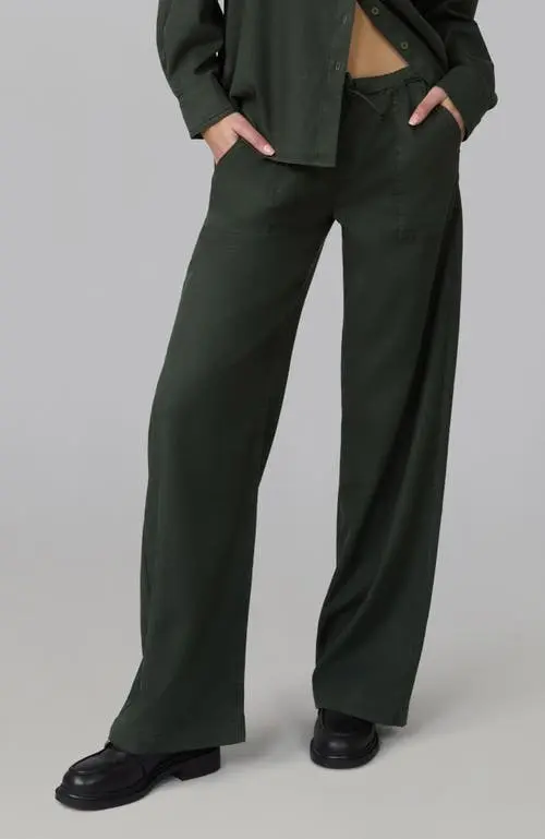 LOLA DENIM Remy Mid Rise Wide Leg Trouser - Command Sage