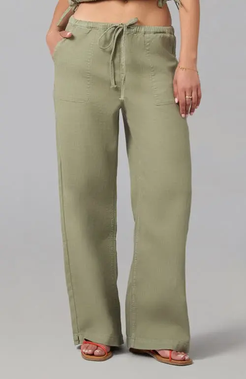 LOLA DENIM Remy Mid Rise Wide Leg Trousers