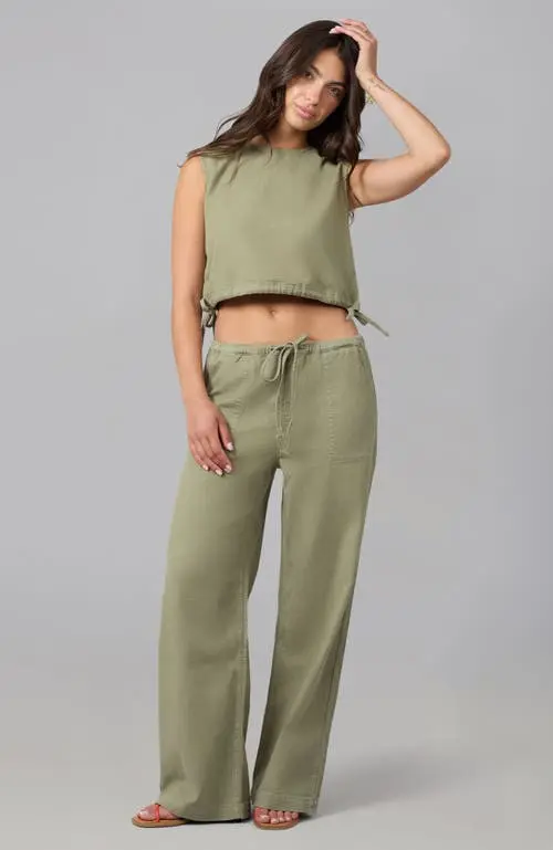 LOLA DENIM Remy Mid Rise Wide Leg Trousers