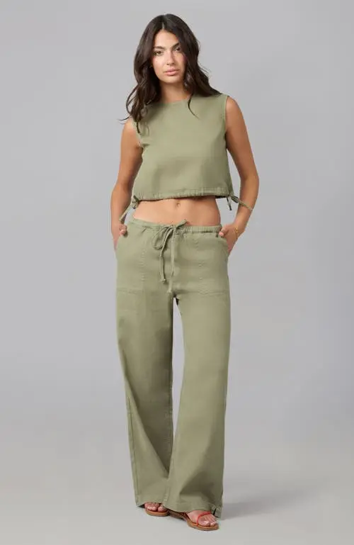 LOLA DENIM Remy Mid Rise Wide Leg Trousers