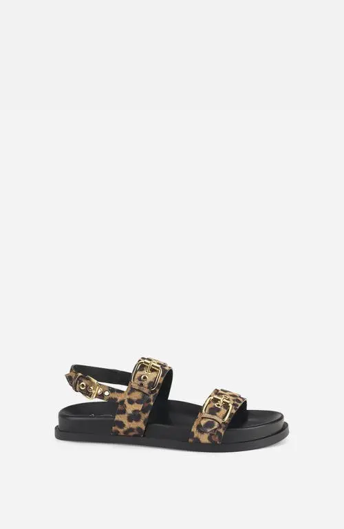 Agl Cristina Sling-back Sandal - Leo Print