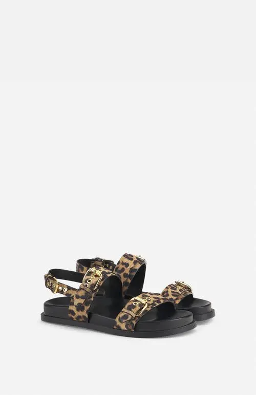 Agl Cristina Sling-back Sandal - Leo Print