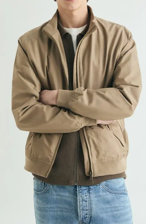 SCALPERS Cooper B High Neck Bomber Jacket - Camel