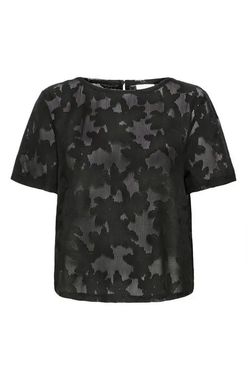 ICHI Short Sleeve Lace Shirt