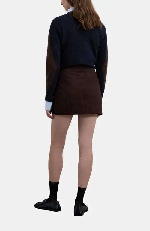 SCALPERS Suede Midi Skirt