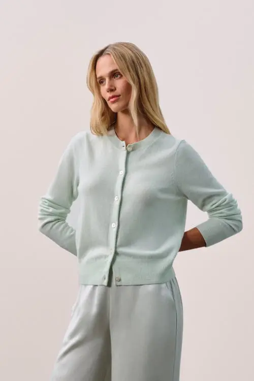 Naked Cashmere Button-up Cashmere Cardigan - Jadite