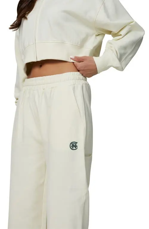 GOOD FOR NOTHING Straight Leg Halftone Joggers - Ivory