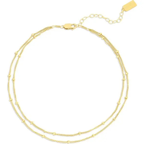 SET & STONES Palmer Layered Anklet - Gold