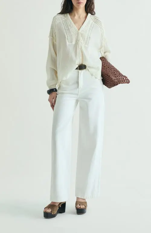 SCALPERS Contrast Stitching High-waist Jeans
