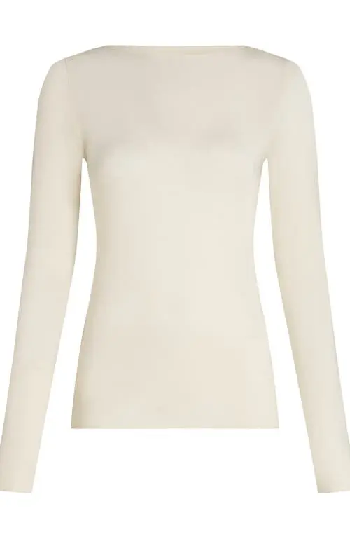 Hunkemoller Cashmere Blend Boatneck Shirt - Whitecap Gray