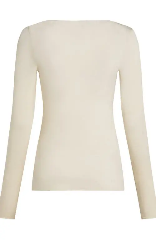 Hunkemoller Cashmere Blend Boatneck Shirt - Whitecap Gray