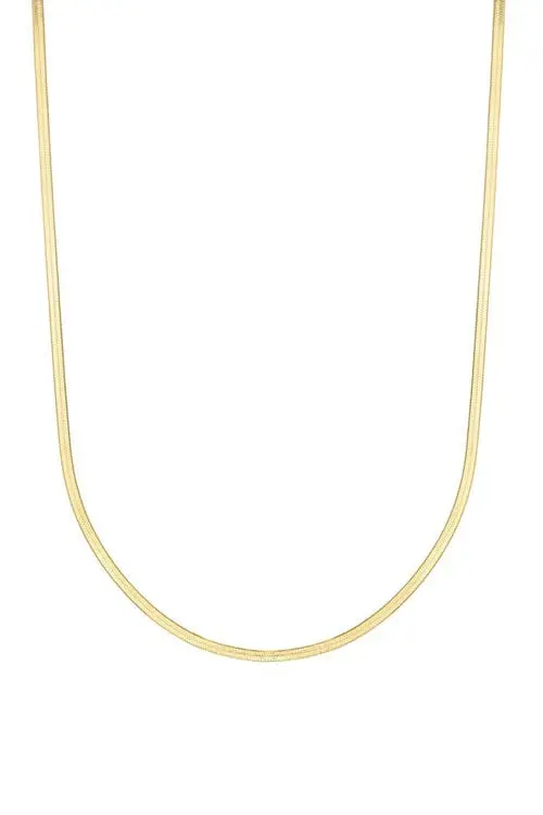 SET & STONES Farrah Herringbone Chain Necklace - Gold