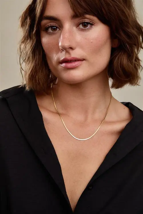 SET & STONES Farrah Herringbone Chain Necklace