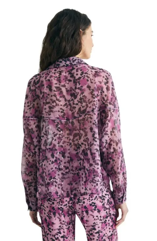 SCALPERS Animal Print Fluid Blouse