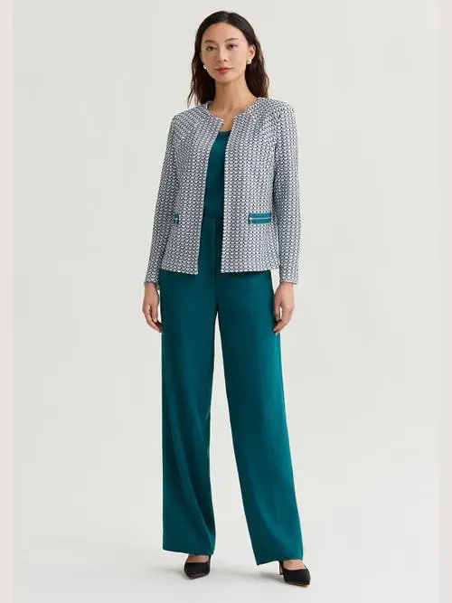 Misook Basketweave Knit Jacket