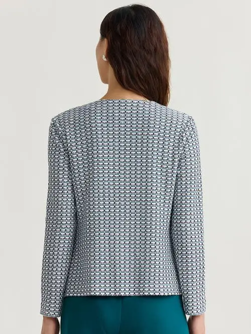 Misook Basketweave Knit Jacket