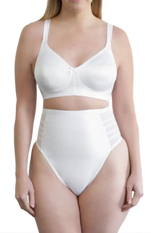 RAGO Firm Shaping High Waist Thong - White