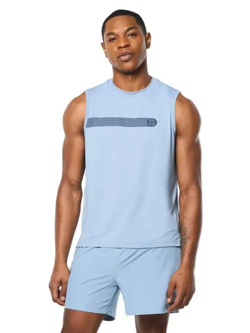 SERGIO TACCHINI Elio Performance Tank - Faded Denim