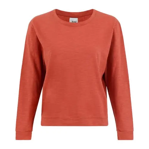 LEZAT Tegan Organic Cotton Long Sleeve Pullover - Brick