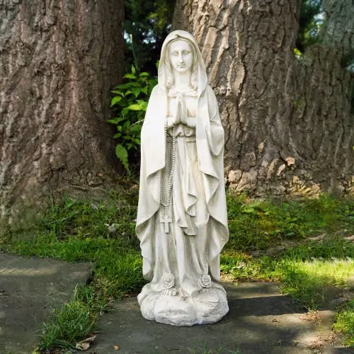 NORTHLIGHT Praying Virgin Mary Outdoor Garden Statue27.75