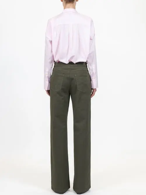 CALLAS MILANO Jane High-waist Flare Leg Trousers - Green