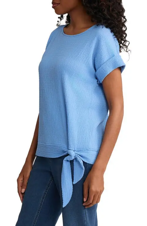 Jones New York Textured Dolman Top - Blue Horizon