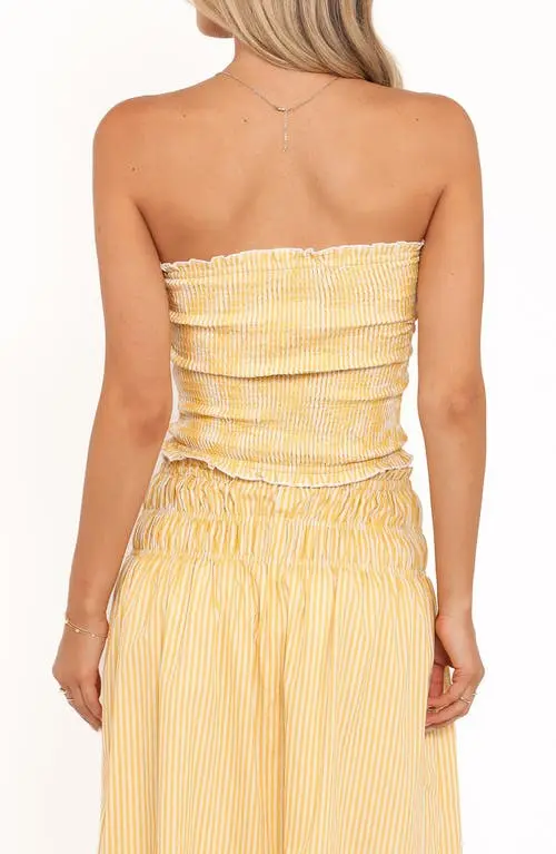 PETAL & PUP Salome Stripe Smocked Tube Top