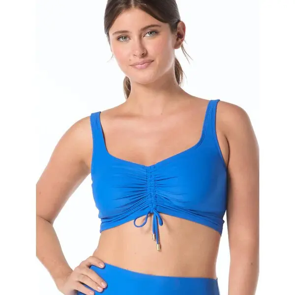COCO REEF Elevate Shirred Underwire Bikini Top - Ocean