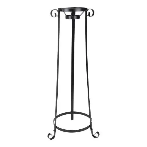 NORTHLIGHT 23.75" Standing Tower Garden Gazing Ball Outdoor Patio Stand - Black