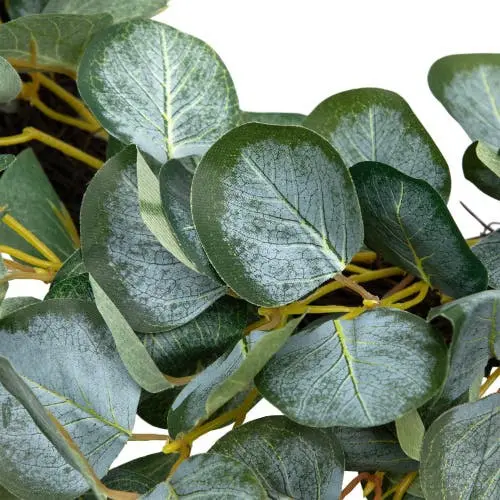 NORTHLIGHT Eucalyptus Leaves Artificial Botanical Spring Wreath20