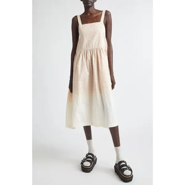 Tao Comme Des Garçons Gingham Cotton Poplin Dress