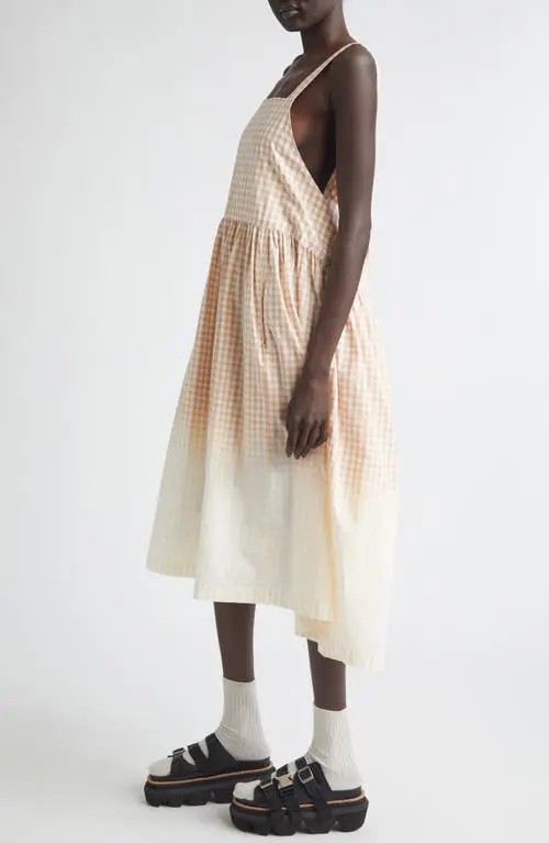 Tao Comme Des Garçons Gingham Cotton Poplin Dress