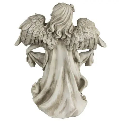 NORTHLIGHT 18.5" Serene Angel Bird Feeder Outdoor Garden Statue