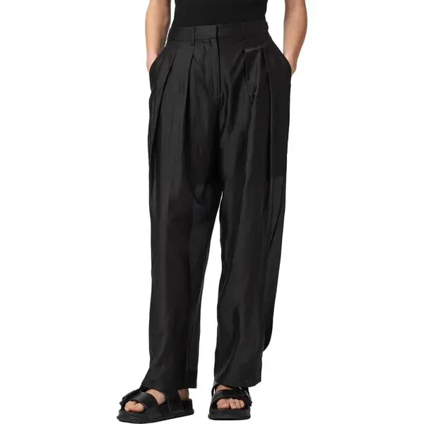 ALLSAINTS Becca Pleated Trousers - Black