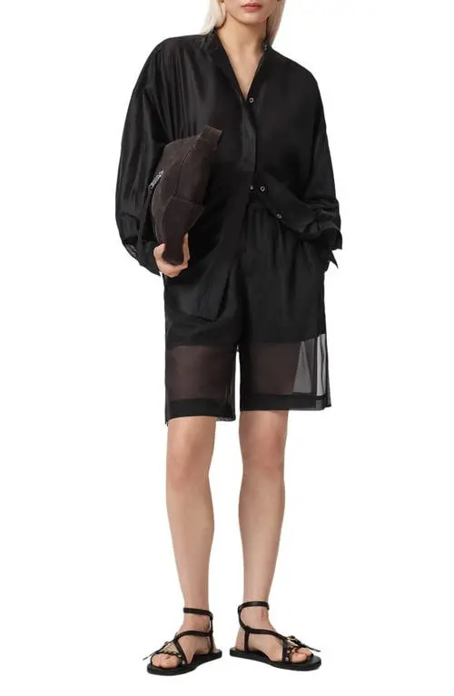 ALLSAINTS Banu Sheer Shorts
