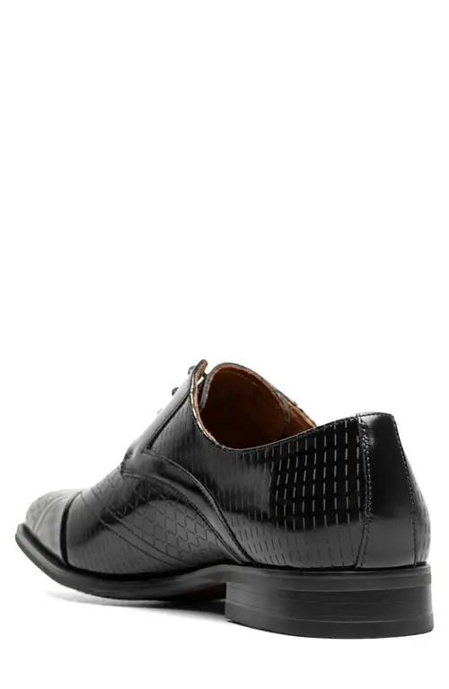 STACY ADAMS Hobson Cap-toe Derby - Black