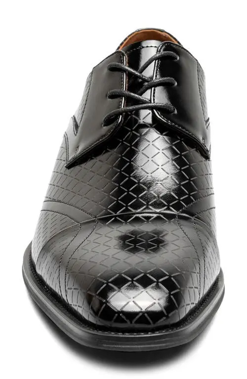 STACY ADAMS Hobson Cap-toe Derby - Black