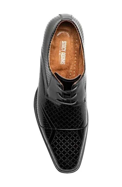 STACY ADAMS Hobson Cap-toe Derby - Black