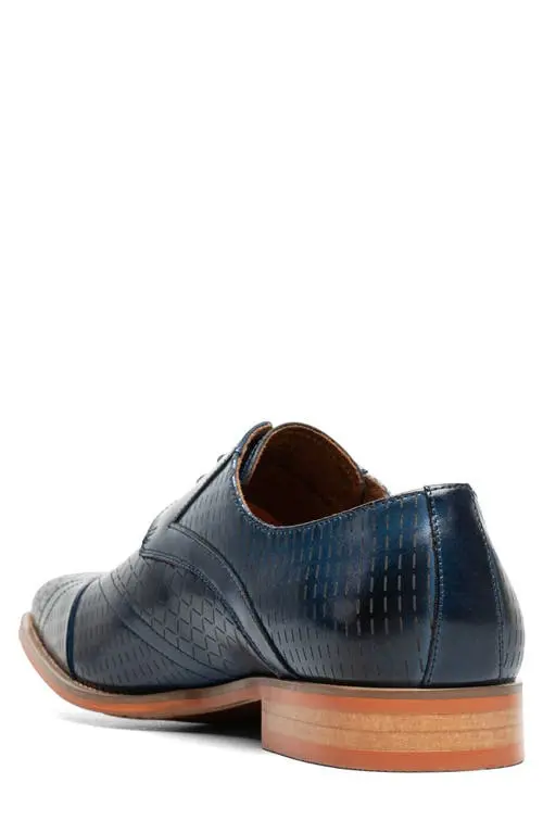 STACY ADAMS Hobson Cap-toe Derby - Blue