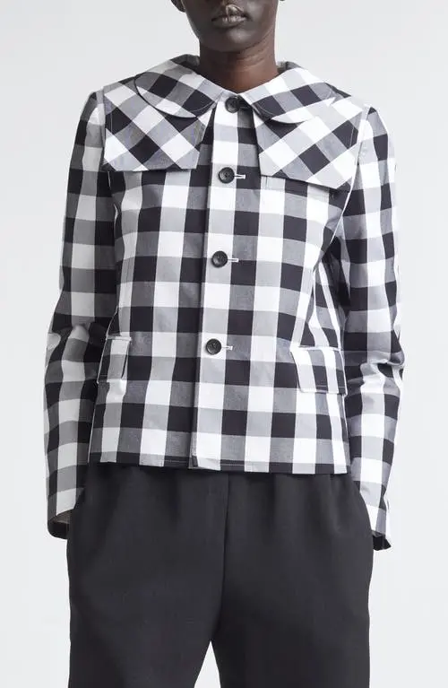 Comme Des Garçons Gingham Cotton Jacket