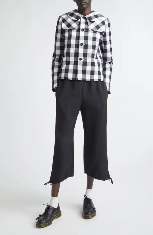 Comme Des Garçons Gingham Cotton Jacket