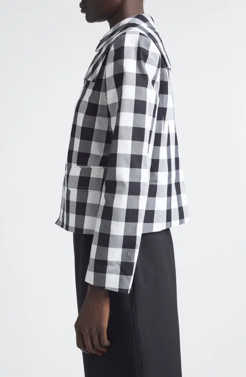 Comme Des Garçons Gingham Cotton Jacket