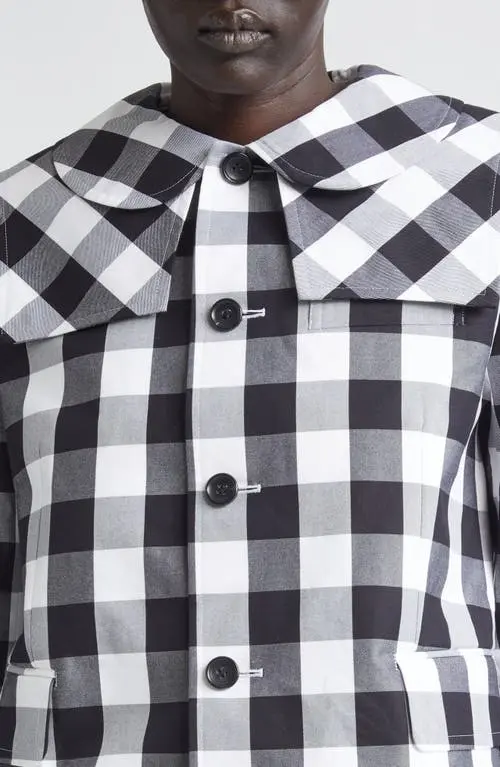 Comme Des Garçons Gingham Cotton Jacket