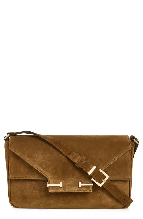 TOM FORD Small Suede Shoulder Bag - Whisky