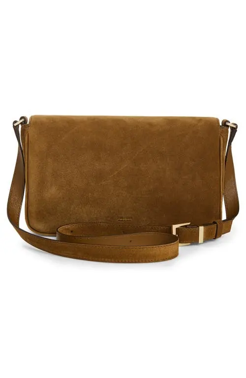 TOM FORD Small Suede Shoulder Bag